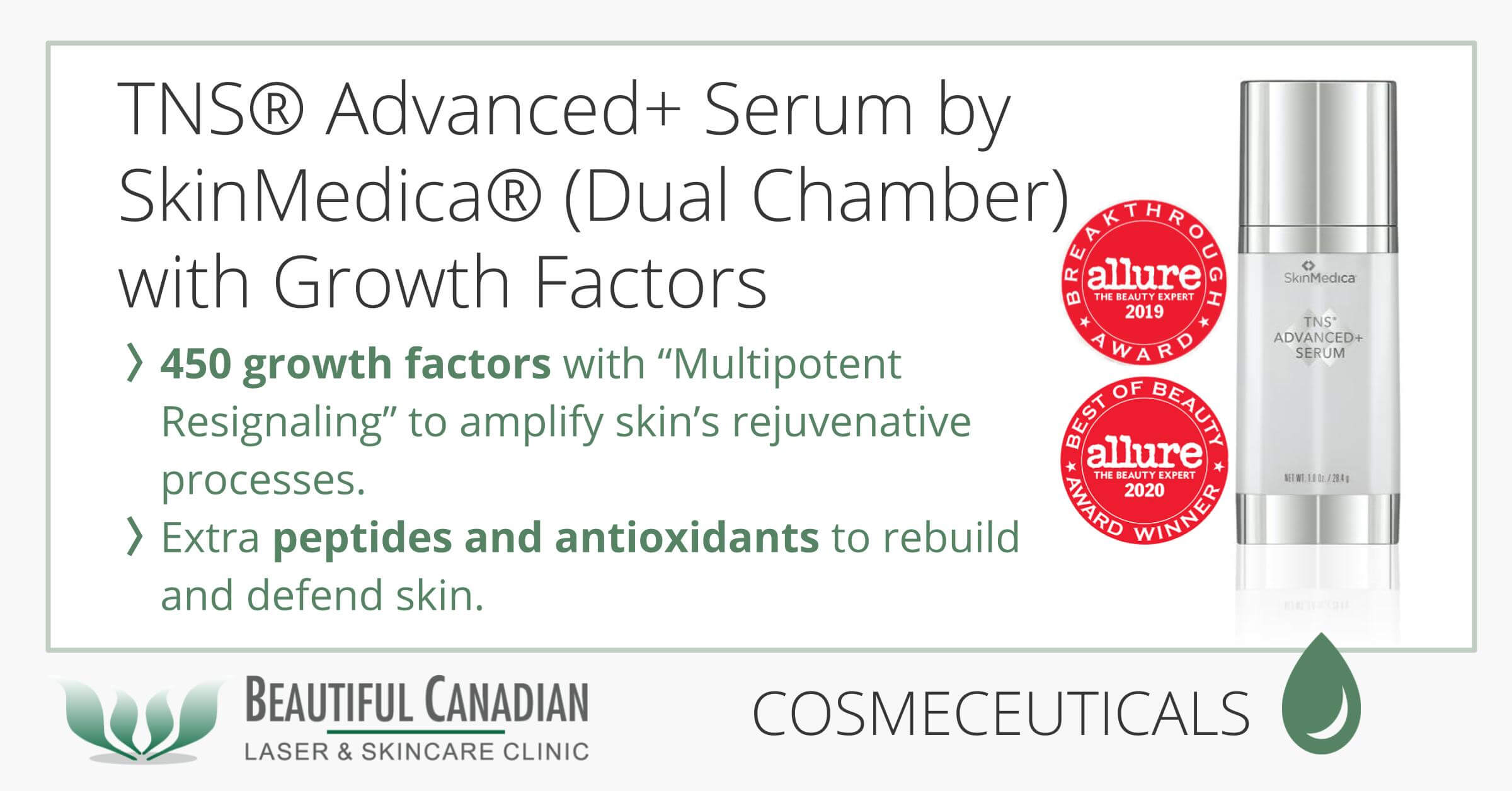 Buy in Canada: TNS® Advanced+ Serum by SkinMedica® (Dual Chamber) w ...